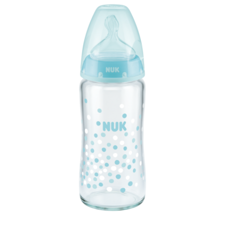 NUK BIB VERRE COL LARGE FIRS 240 ML EN VERRE